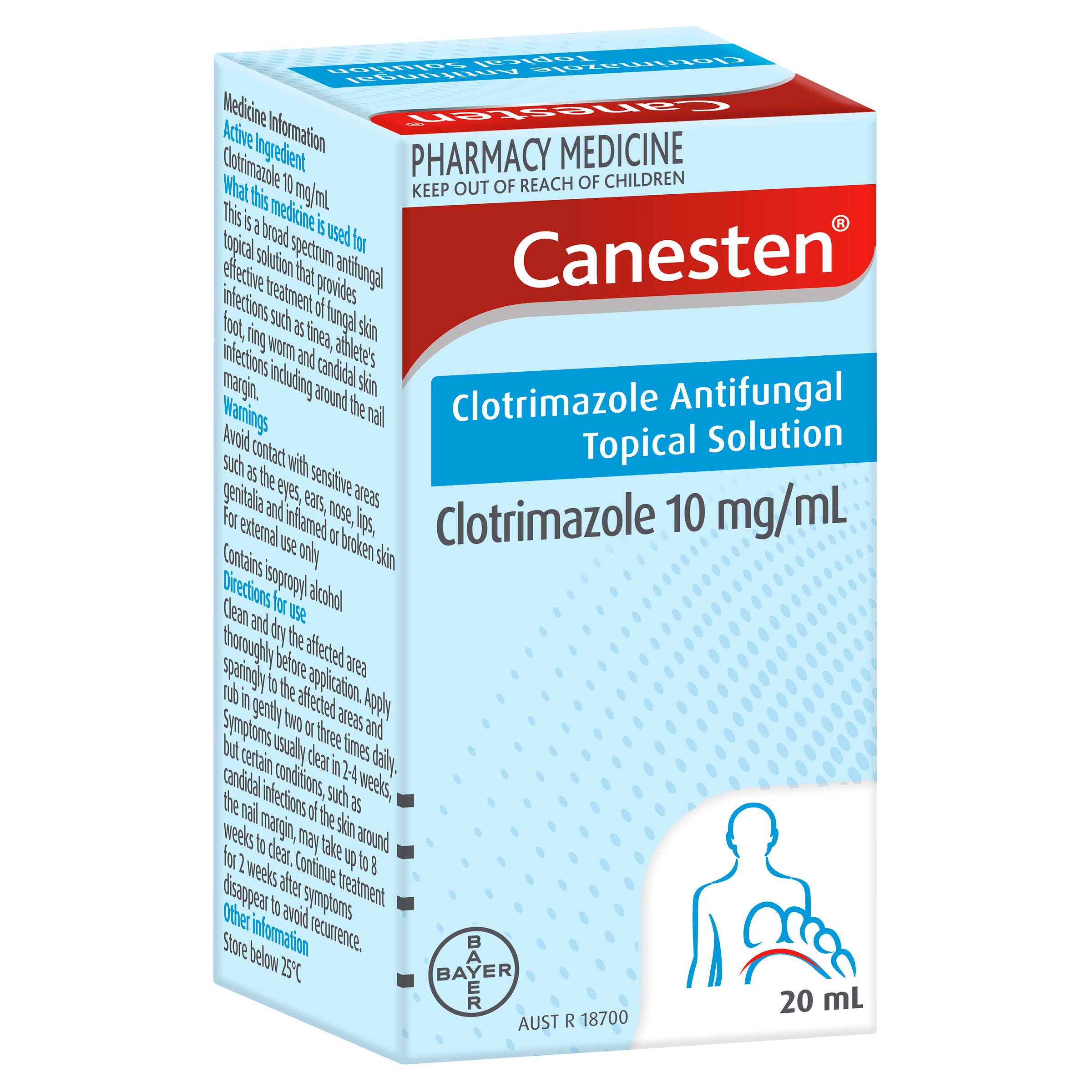 Canesten Topical Solution 20mL – HealthEZ Pharmacy