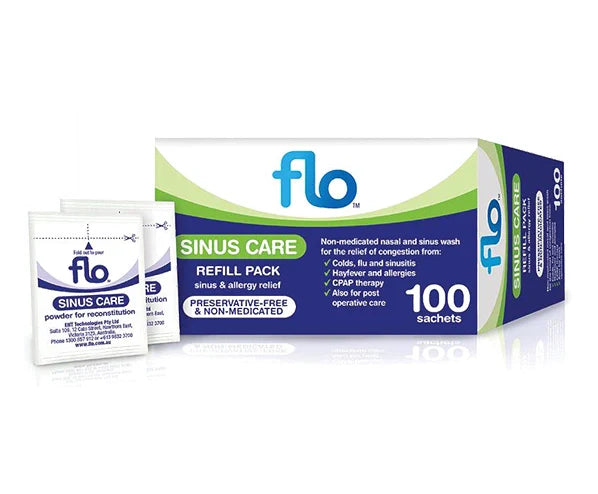 Flo Sinus Care Refill Pack 100 Sachets – HealthEZ Pharmacy