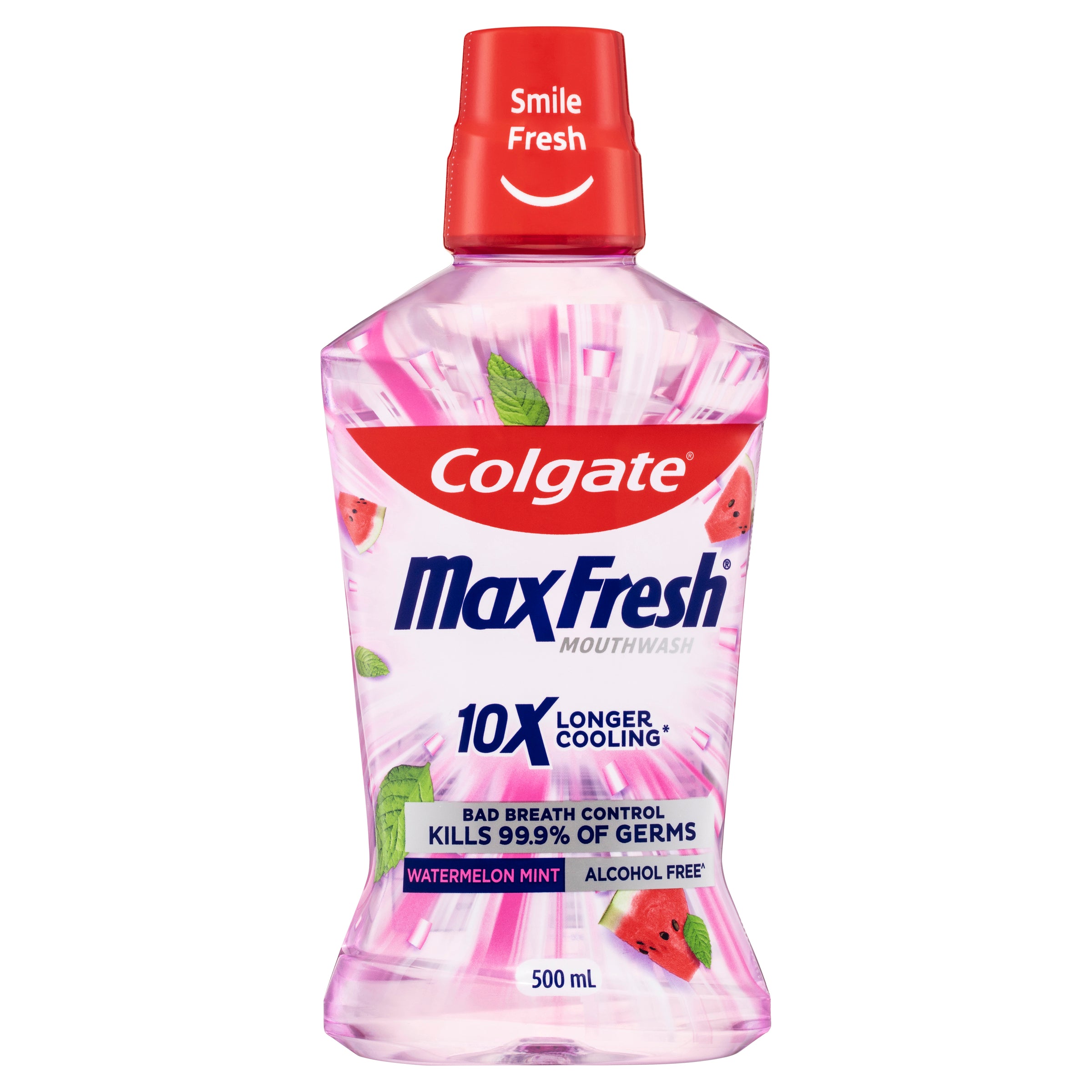 Colgate Max Fresh Watermelon Mouthwash 500ml x4 – HealthEZ Pharmacy