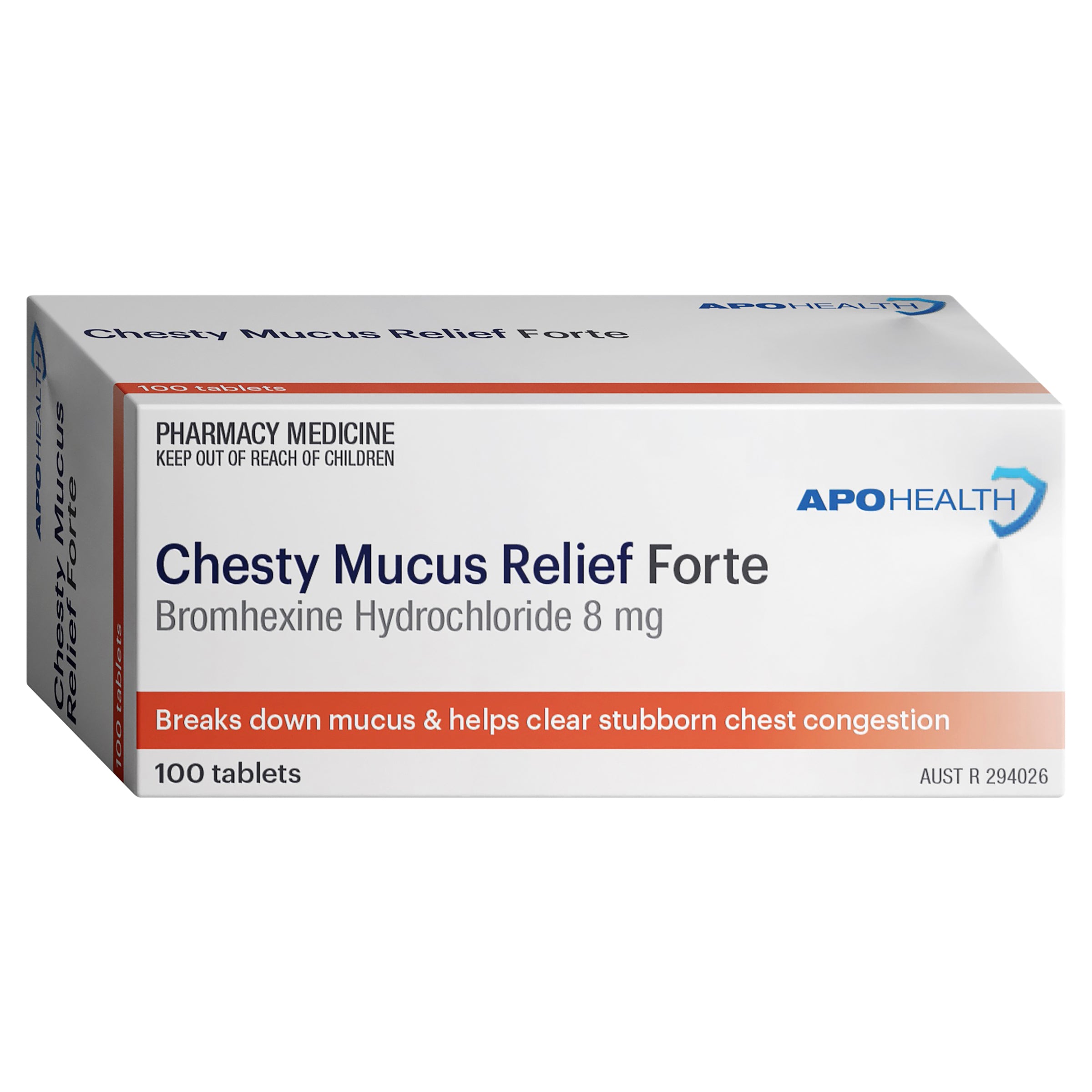 APH Chesty Relief Forte 8 mg Tablets 100 – HealthEZ Pharmacy