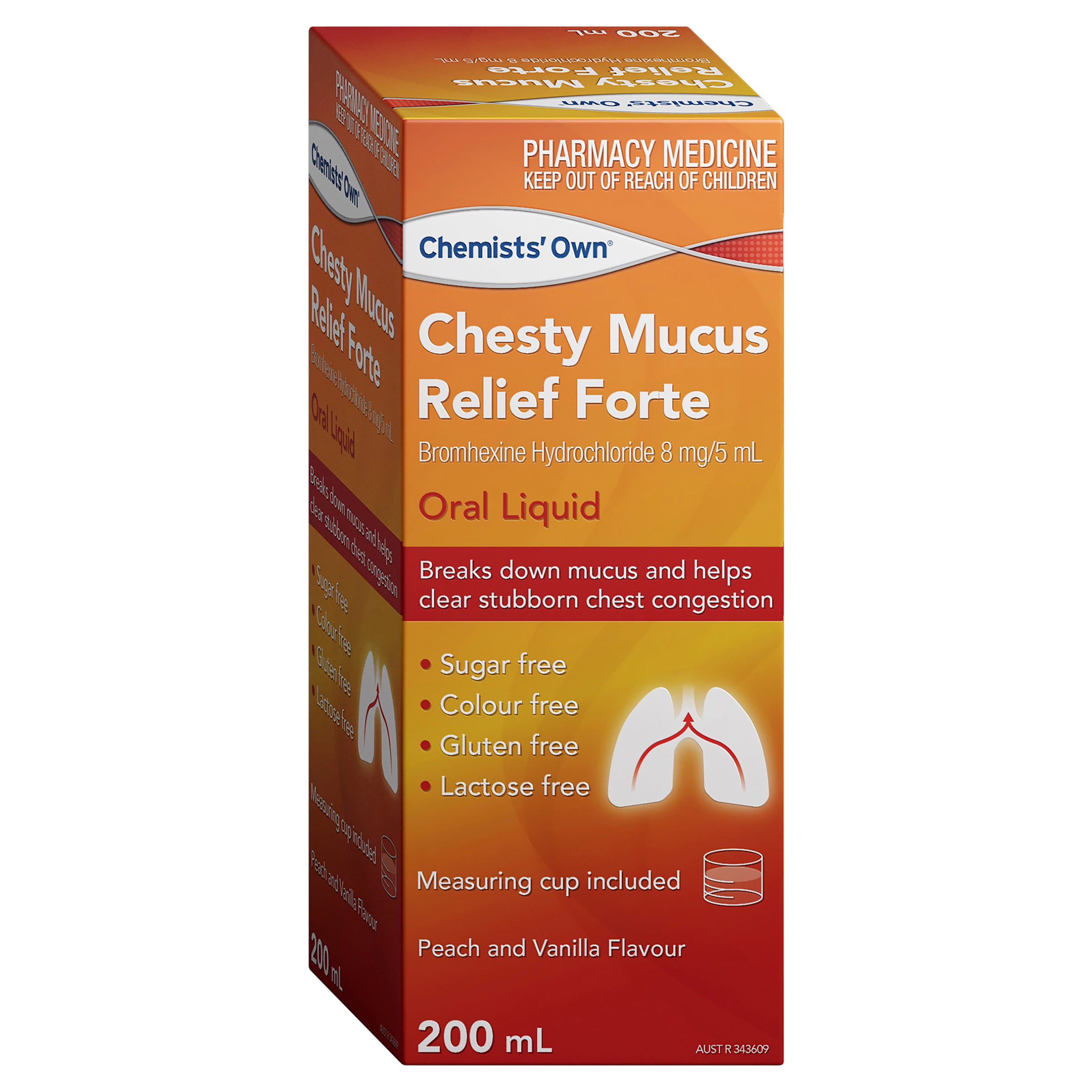 Chemist Own Chesty Mucus Relief Forte 200mL – HealthEZ Pharmacy