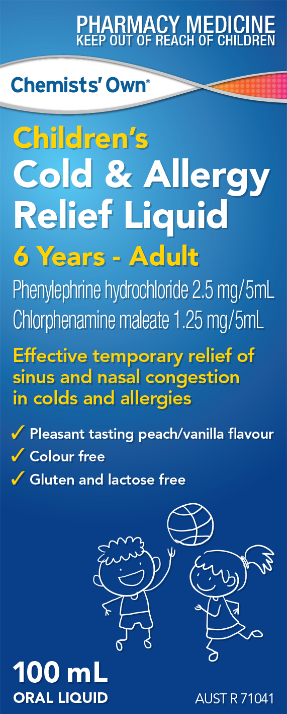 CO Children's Cold & Allergy Relief Liquid 100mL – HealthEZ Pharmacy