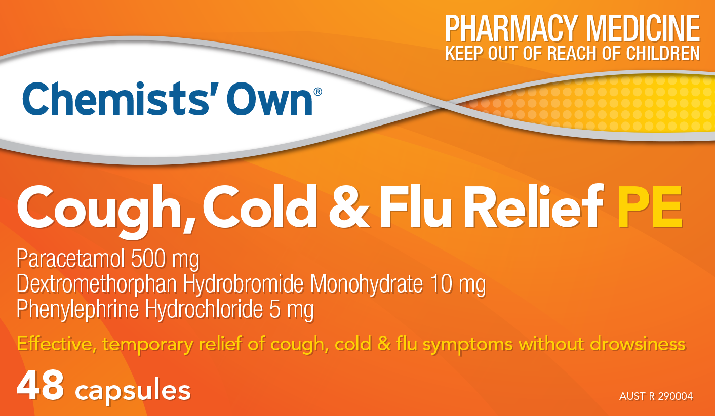 CO Cough, Cold & Flu Relief PE Caps 48 – HealthEZ Pharmacy