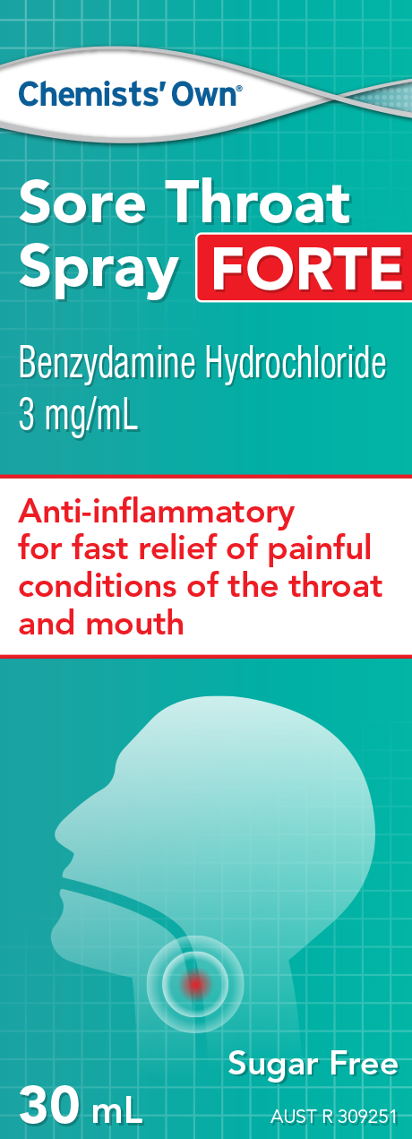 CO Sore Throat Spray Forte 30mL – HealthEZ Pharmacy