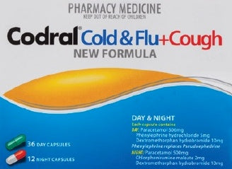 Codral Cough Cold & Flu Day & Night Capsules 48 – HealthEZ Pharmacy