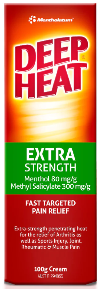 Deep Heat Extra Strength Cream 100g – HealthEZ Pharmacy