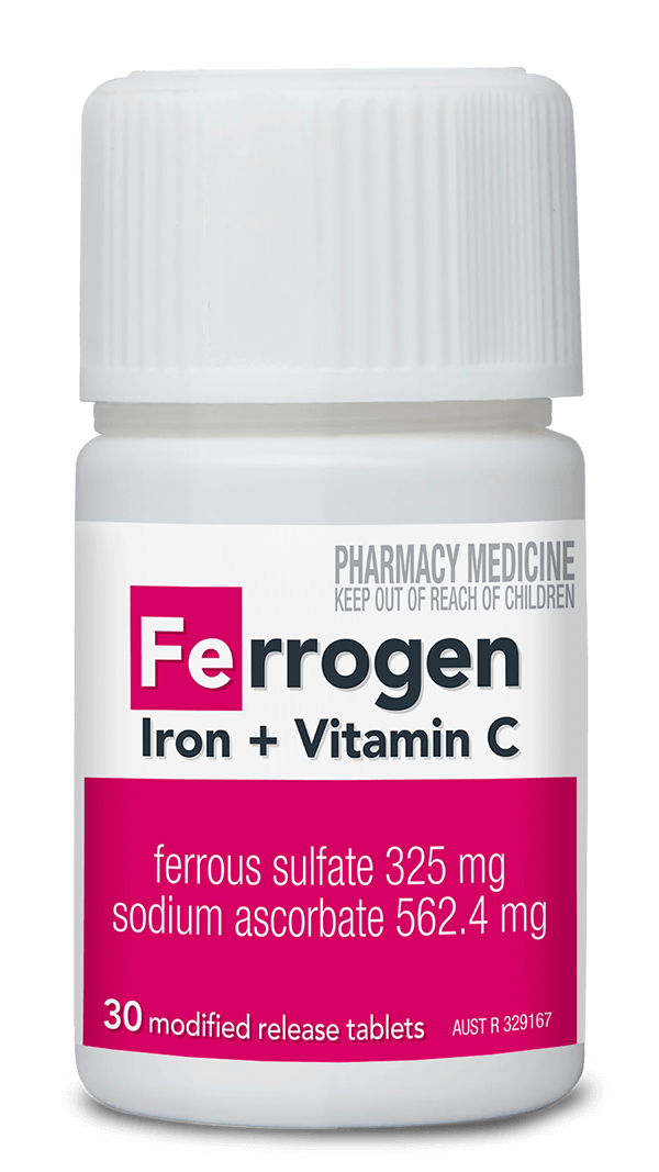 Ferrogen Iron + Vitamin C 30 Modified Release Tablets – HealthEZ Pharmacy