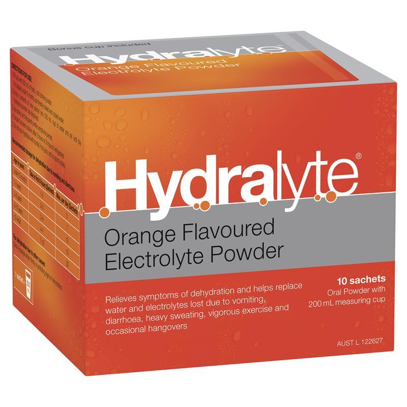 Hydralyte Orange Sachet 5g -10 pack – HealthEZ Pharmacy
