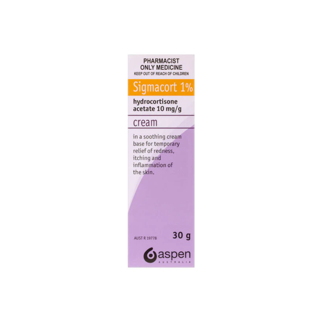 Sigmacort 1% Cream 30g - Hydrocortisone – HealthEZ Pharmacy