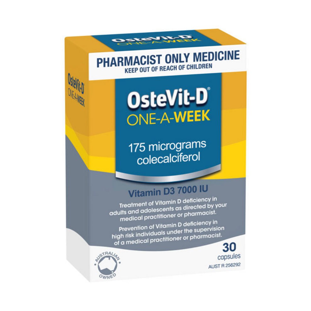 OsteVit-D Vitamin D3 7000iu 1 A Week 30 Capsules - Colecalciferol ...