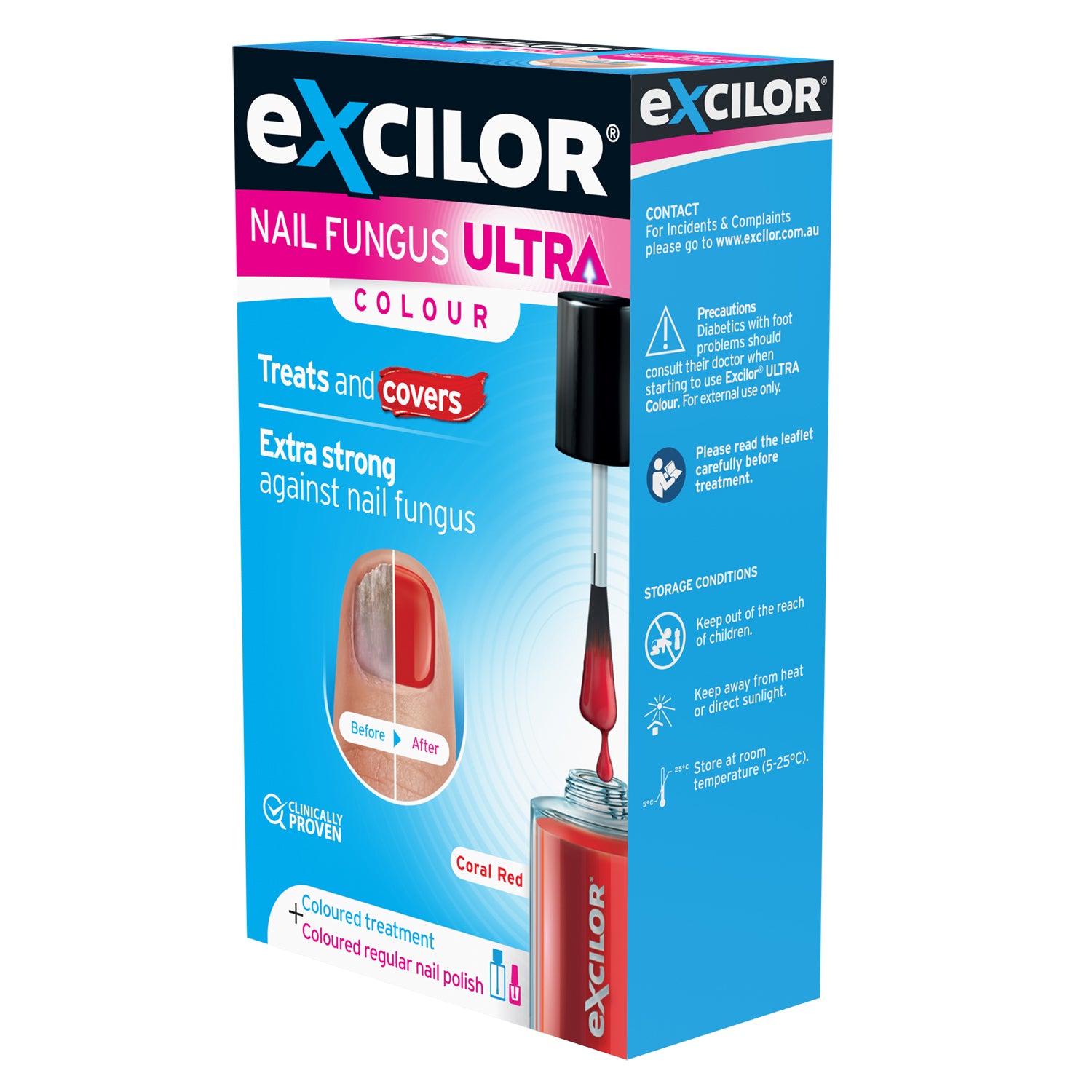Excilor Ultra Coloured Red 30mL – HealthEZ Pharmacy