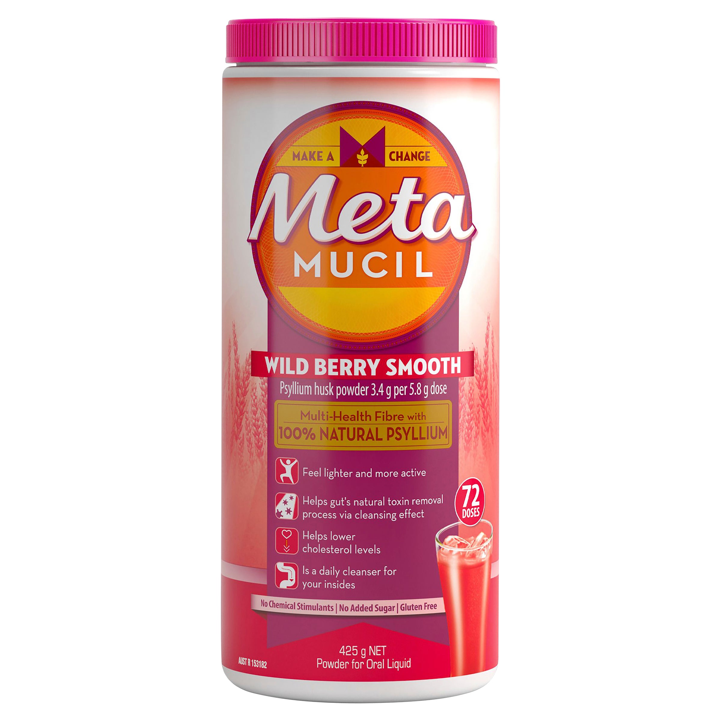 Metamucil Wild Berry 72 Dose 425g – HealthEZ Pharmacy