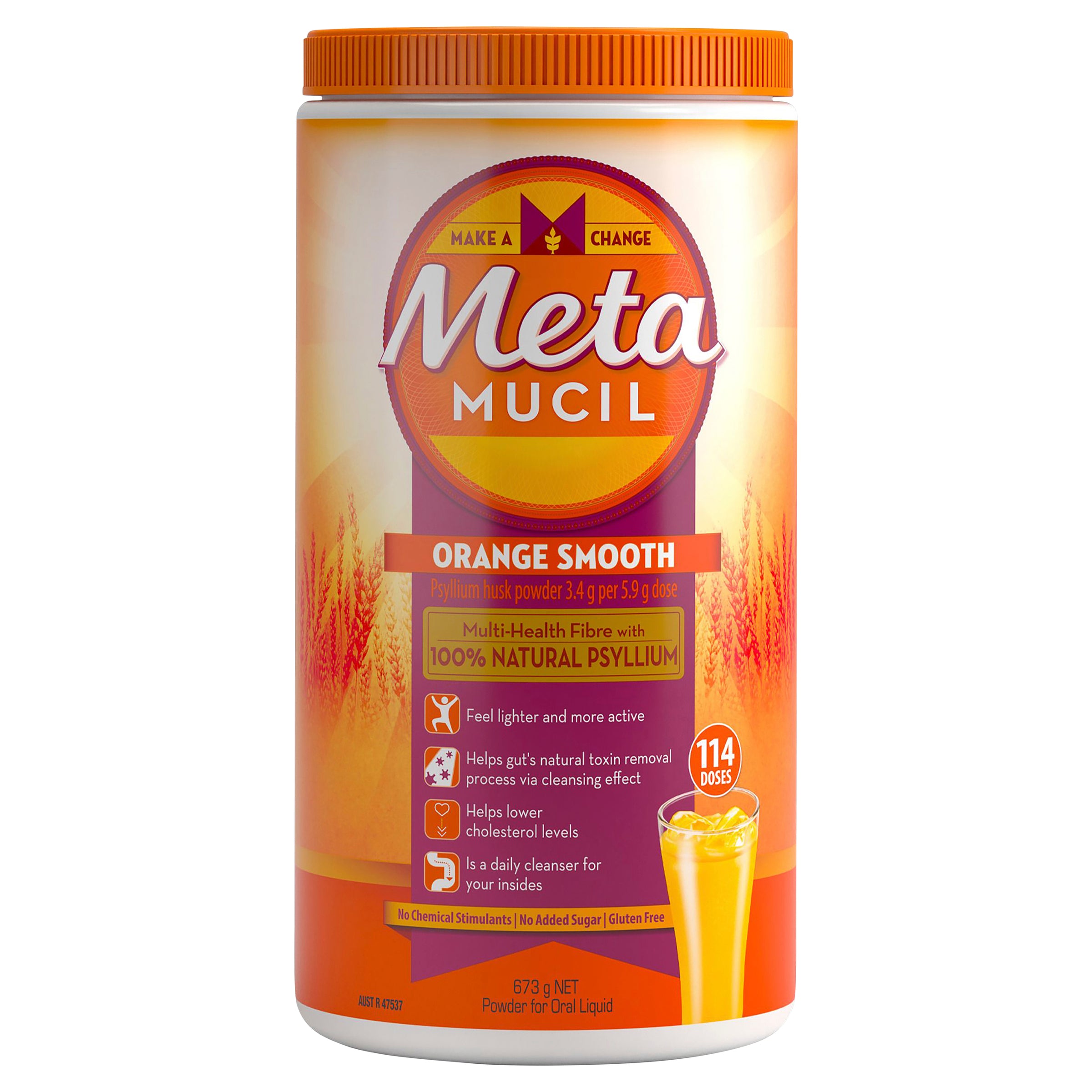 Metamucil Smooth Orange 114 Dose – HealthEZ Pharmacy