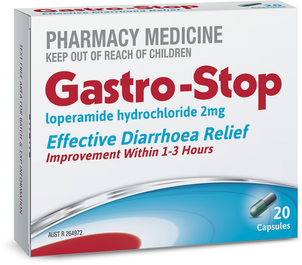 Gastro-Stop Loperamide 20 Capsules – HealthEZ Pharmacy